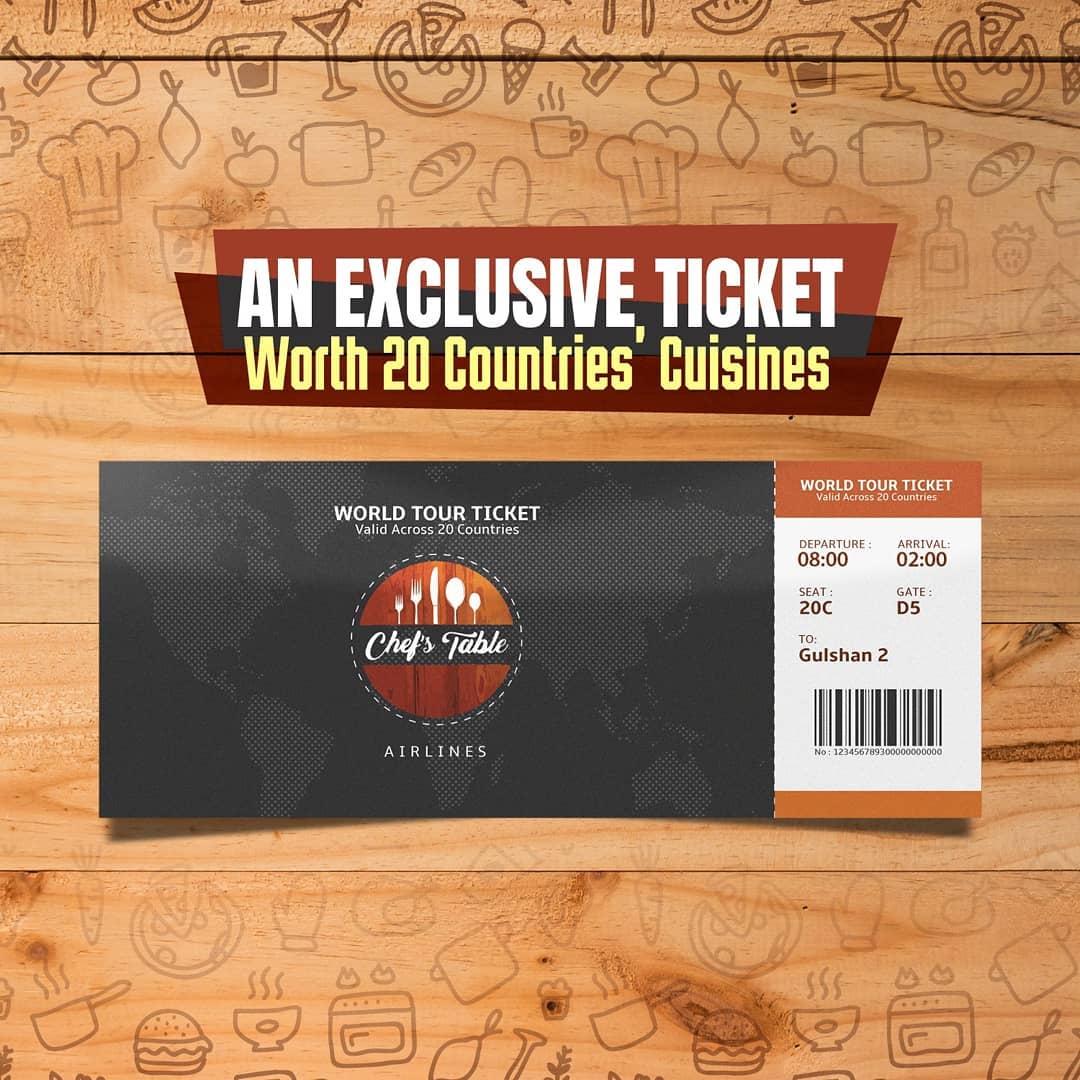 World Tour Ticket | Chef's Table | Fajr Advertising